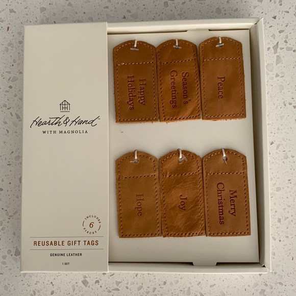 Hearth & Hand | Holiday | Nib Hearth Hand Holiday Reusable Leather Gift ...